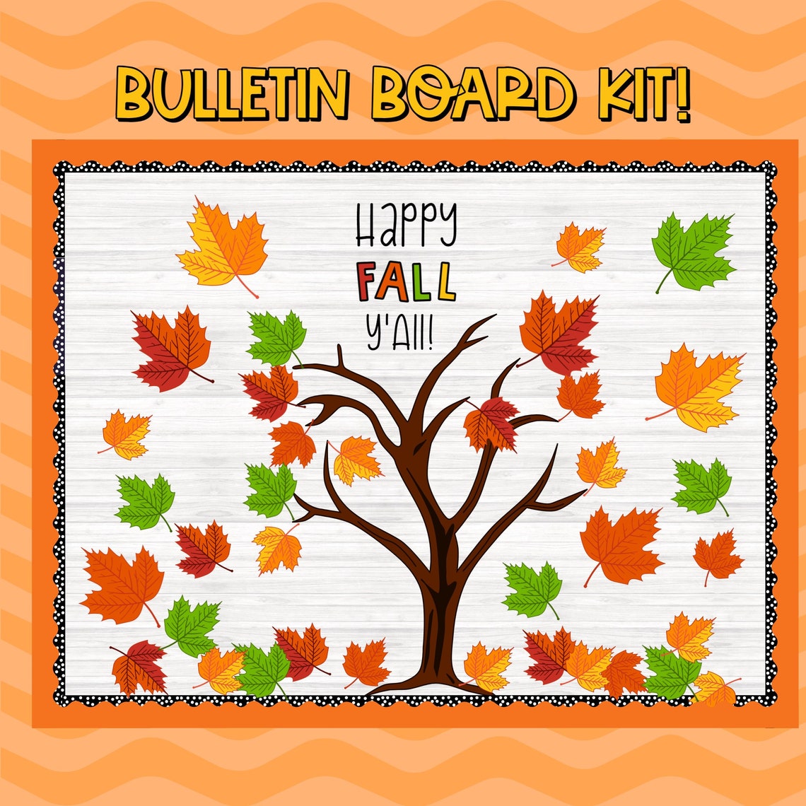 Fall Leaves Bulletin Board | Colorful Leaves Bulletin Board | Fall ...