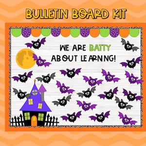 Bat Themed Bulletin Board - Suitable for Halloween or a Bat Unit - Etsy