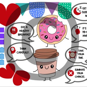 Donut Stress Do Your Best Printable Classroom Bulletin Board Kit / Door ...