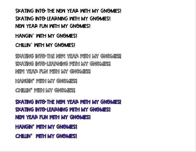 New Year, Skating Gnomes Bulletin Board Kit - Etsy