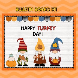 Thanksgiving Gnomies, Fall, Gnomes, Thankful for My Gnomies, Bulletin ...