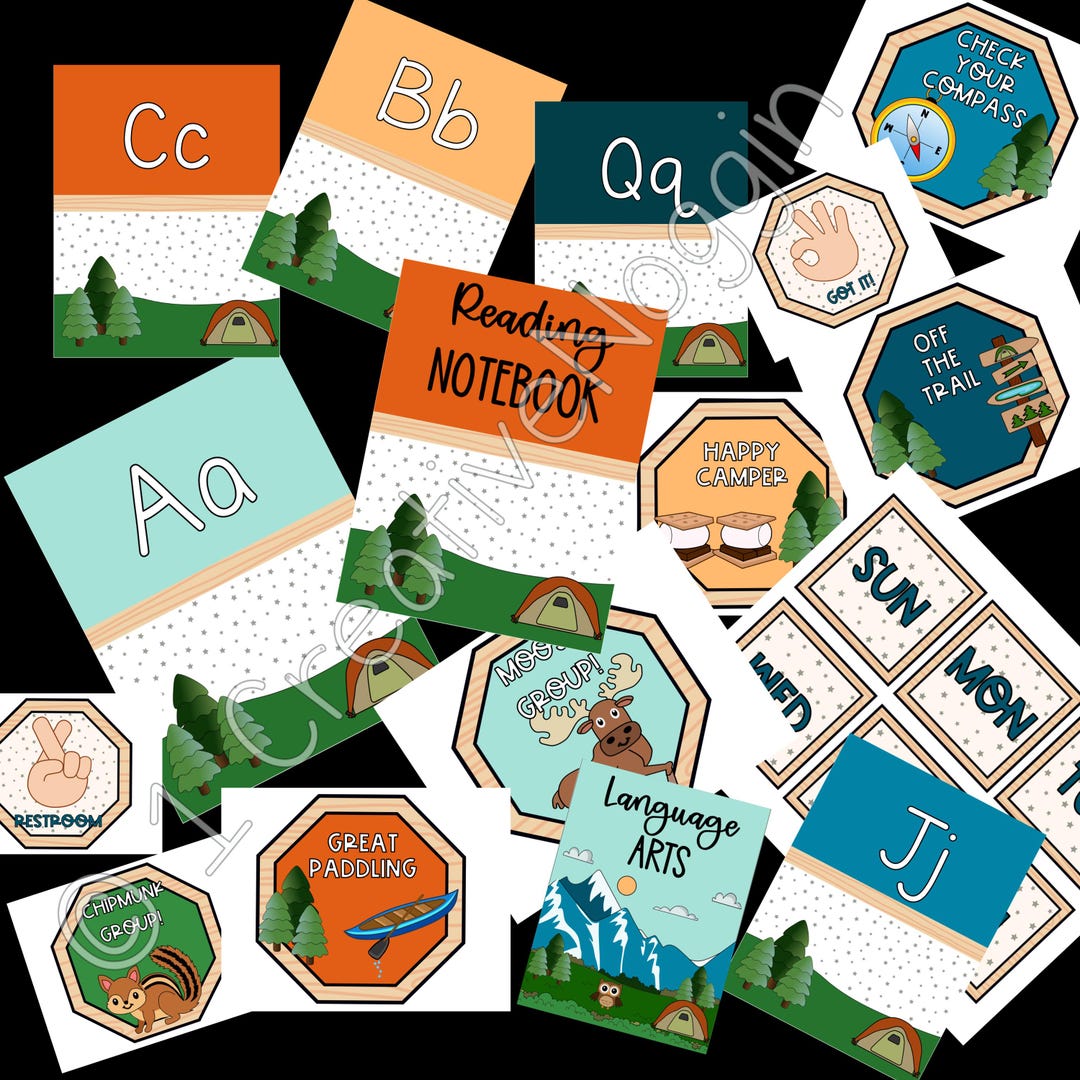 CAMPING Classroom Decor Bundle | CAMPING Classroom Theme | Classroom ...