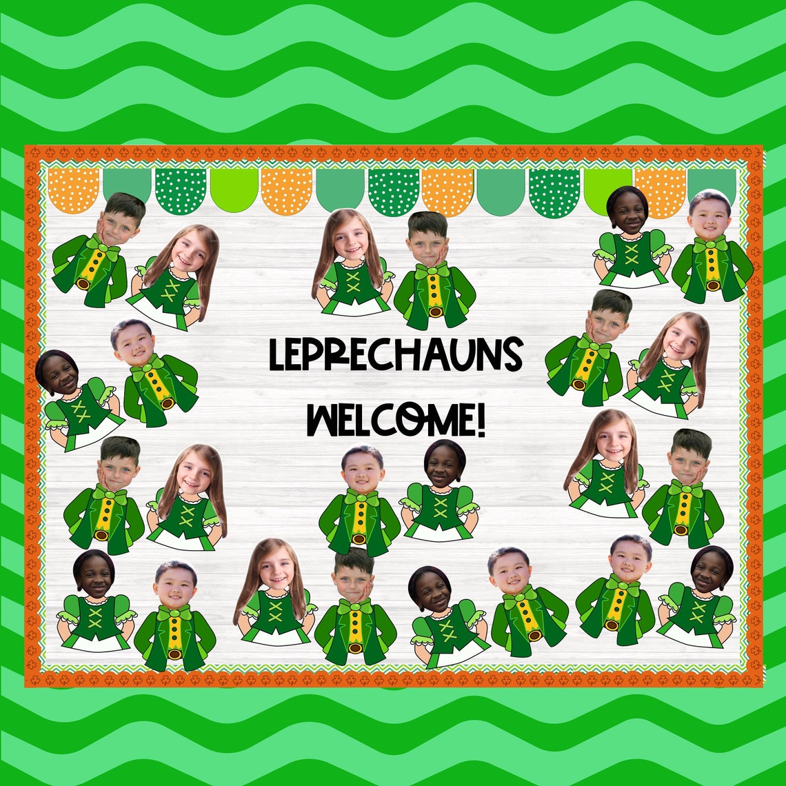 Leprechauns Welcome -march Bulletin Board- St. Patrick’s Day Bulletin ...
