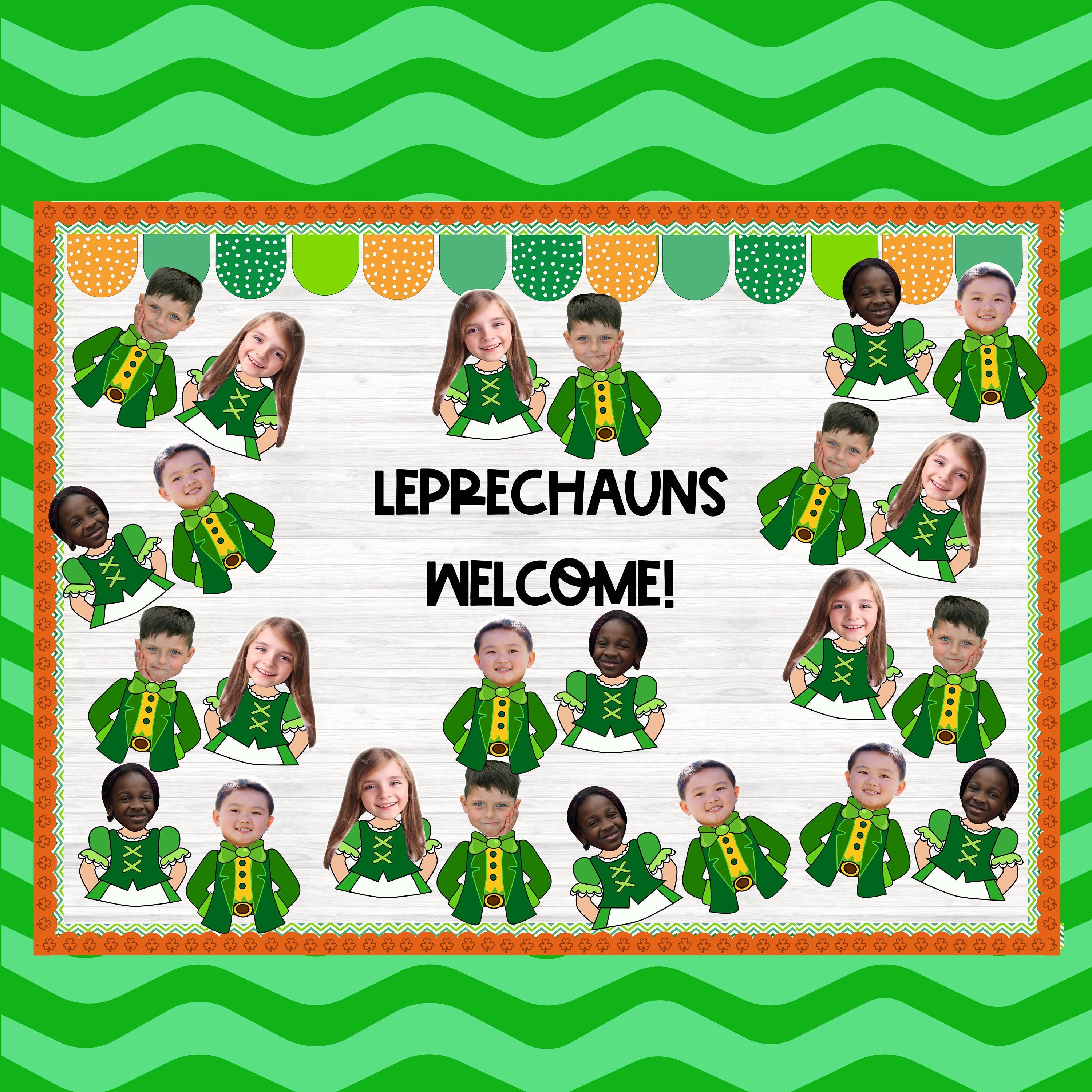 Leprechauns Welcome -march Bulletin Board- St. Patrick’s Day Bulletin ...