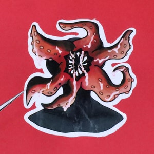 Monster Face Sticker - Decal for Laptop, Water Bottle, Notebook, and ...