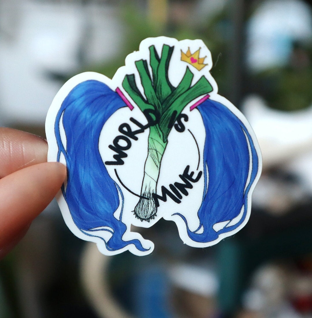 Hatsune Miku Sticker With Leek - Leeku Vinyl Decal for Laptop, Water ...