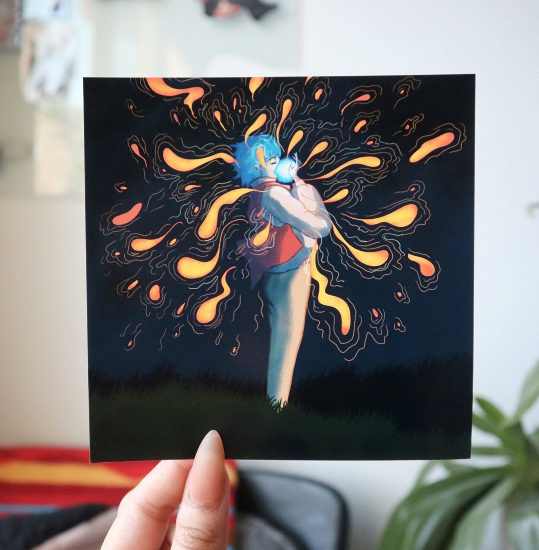 Studio Ghibli Inspired Print - Eating Fire Print - Matte Art Print ...