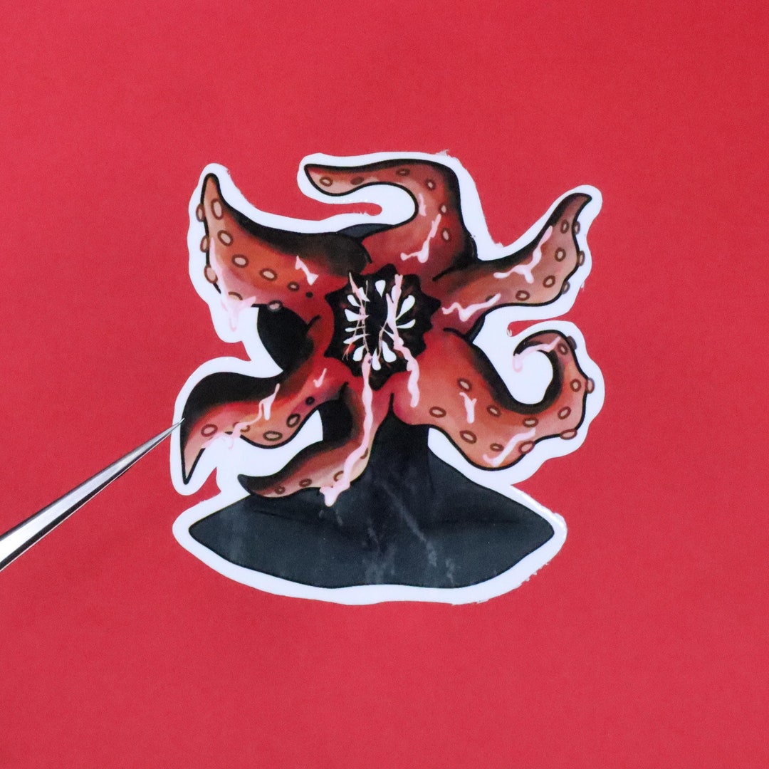 Monster Face Sticker - Decal for Laptop, Water Bottle, Notebook, and ...