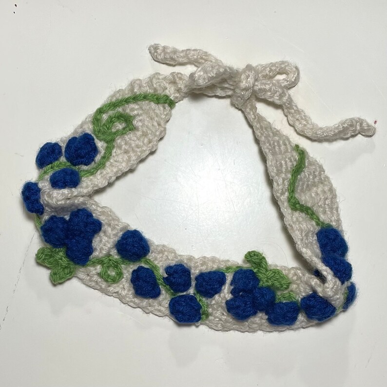 Crochet Blueberry Headband, Handmade, Hairband - Etsy