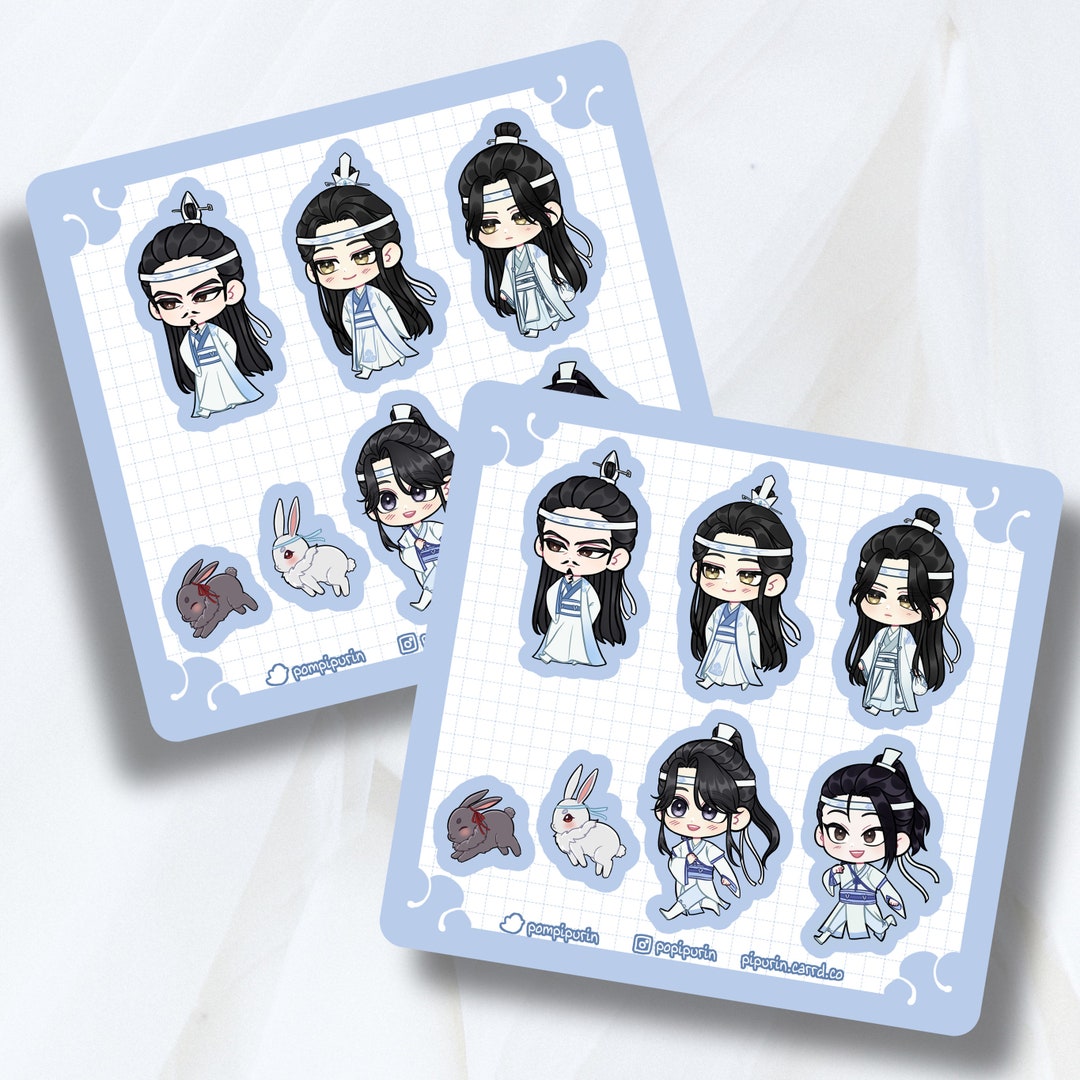 MDZS Cast Sticker Sheets - Etsy
