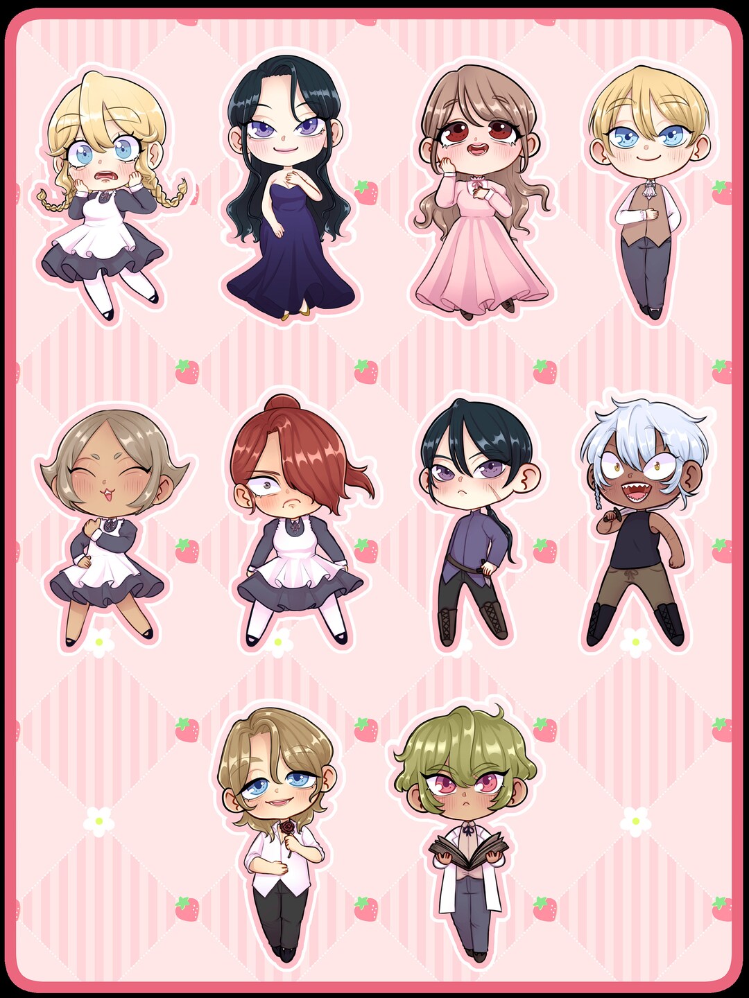 I Seduced the Villainess Webtoon Full Cast Stickersheet - Etsy