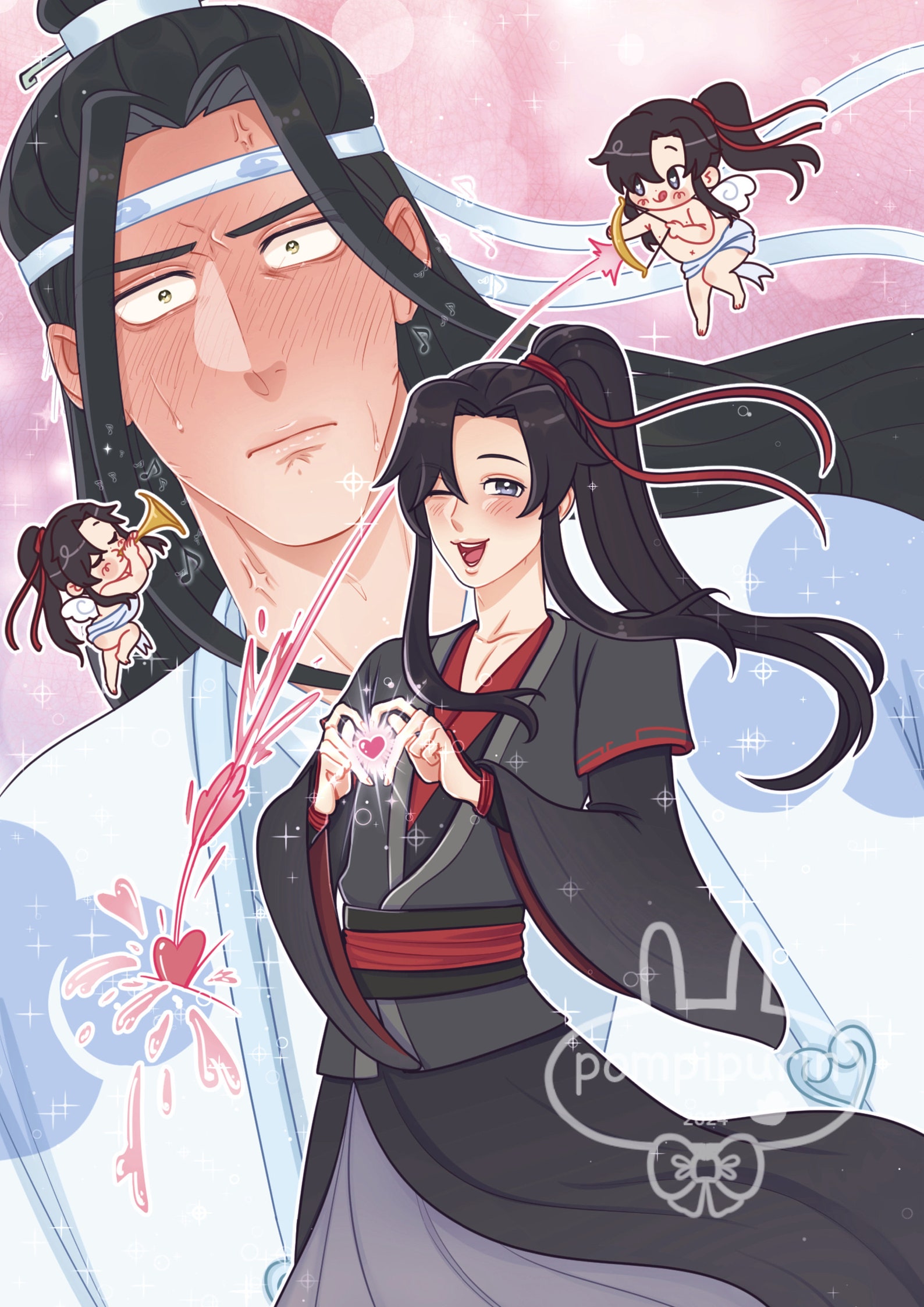MXTX Heart Hands Stickers - Etsy