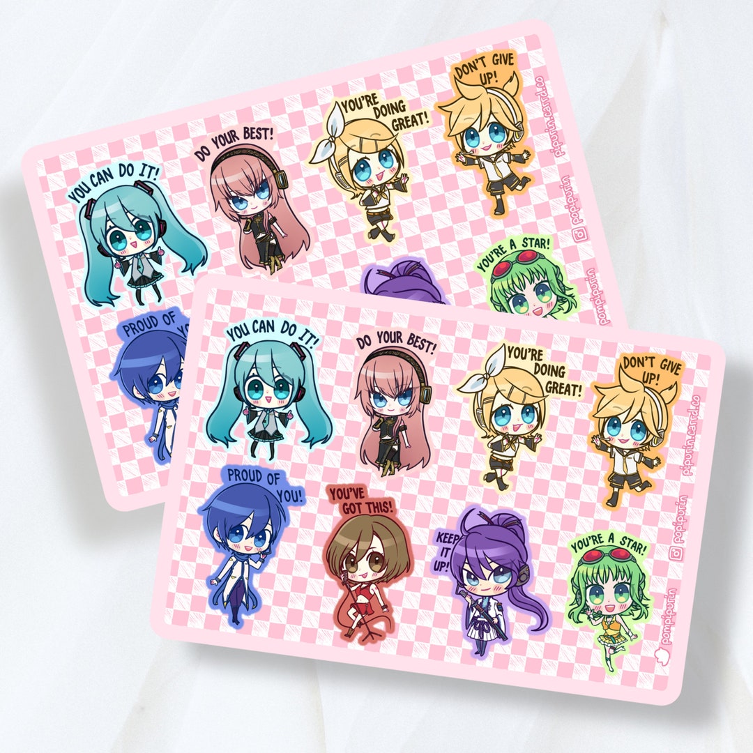 Vocaloid Motivational Stickers - Etsy