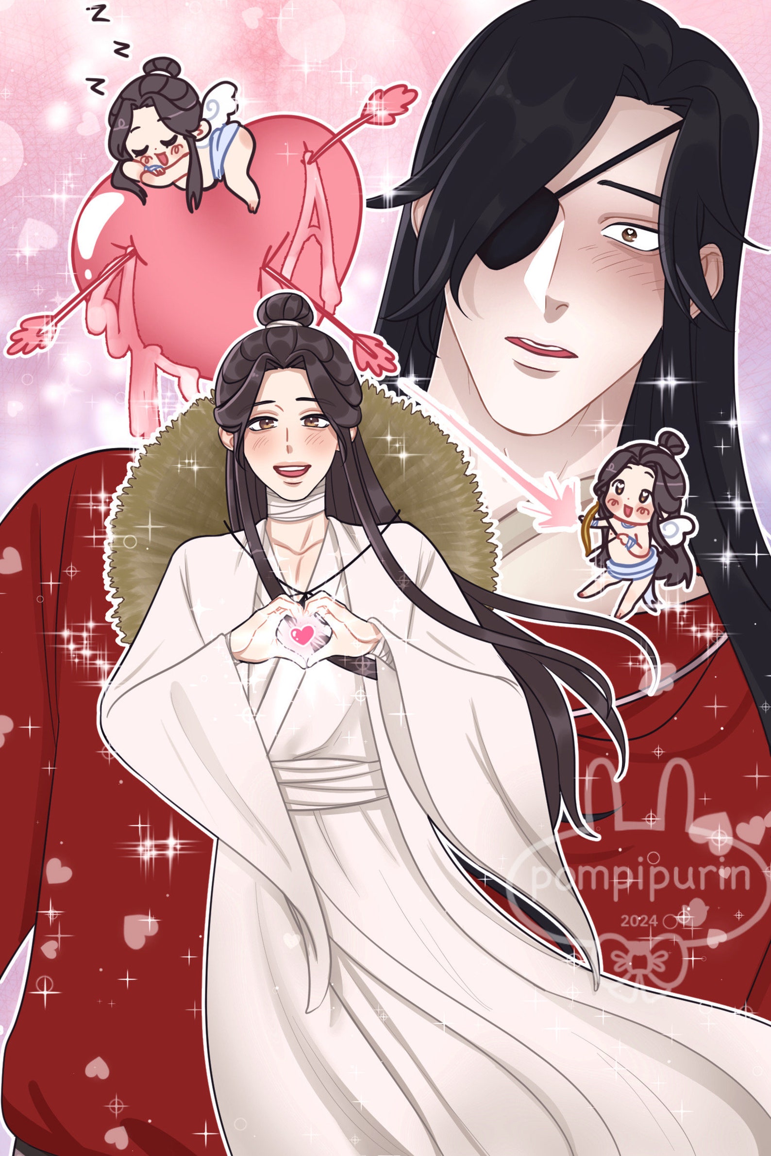 MXTX Heart Hands Stickers - Etsy