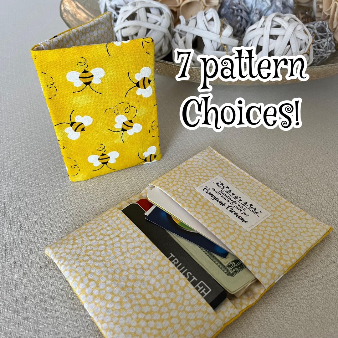 Card Holder Wallets - Slim Design - Fun Cotton Prints - Etsy