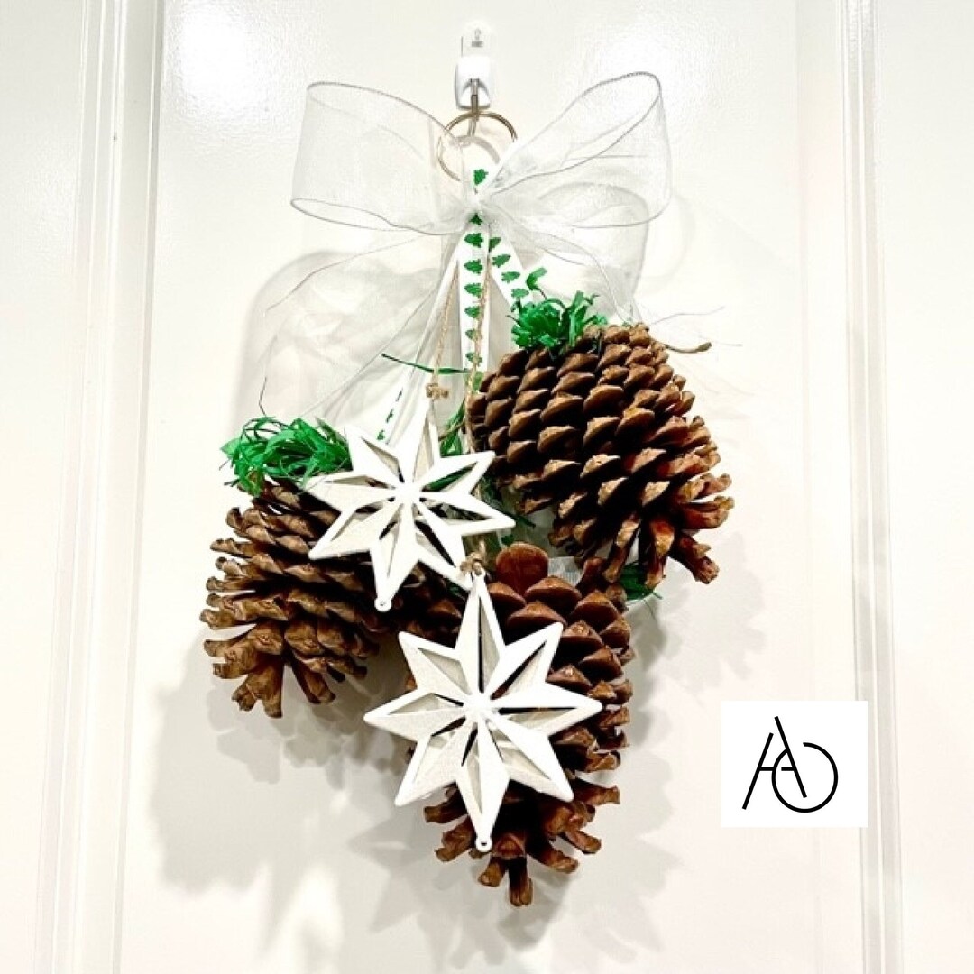 Large Pine Cone Door Hanger, Pinecone Decor - Etsy