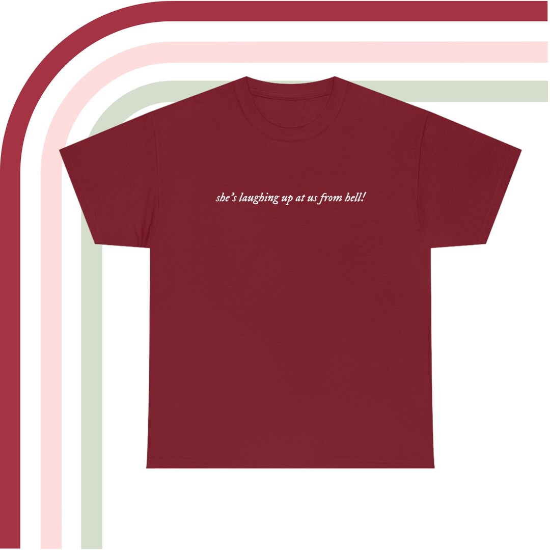 Anti-hero Lyric Tee She's Laughing up at Us From Hell Midnights Taylor ...