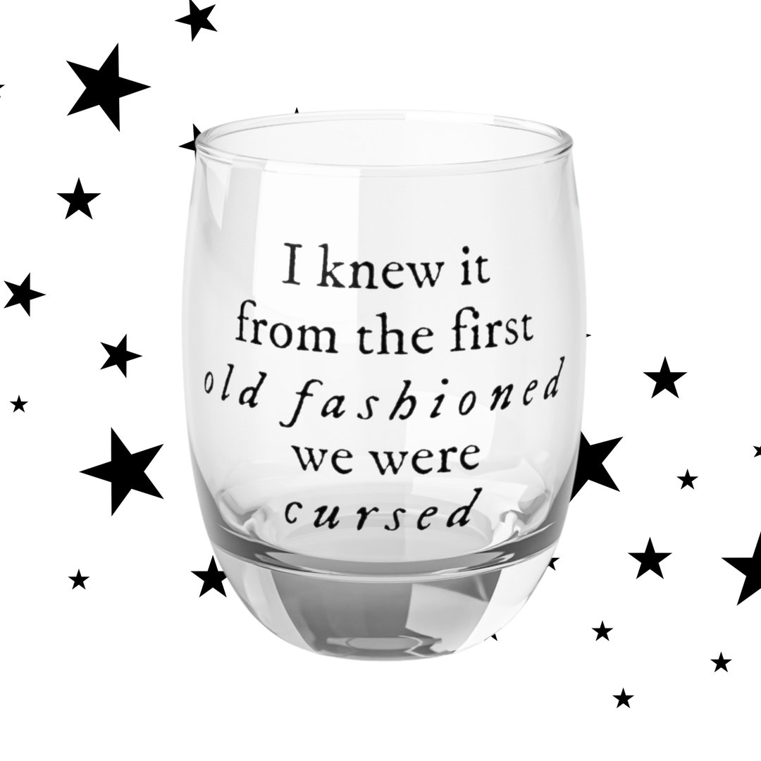 Old Fashioned Lyric Bar Glass | Taylor Rocks Glass | 6oz Whiskey Cup ...