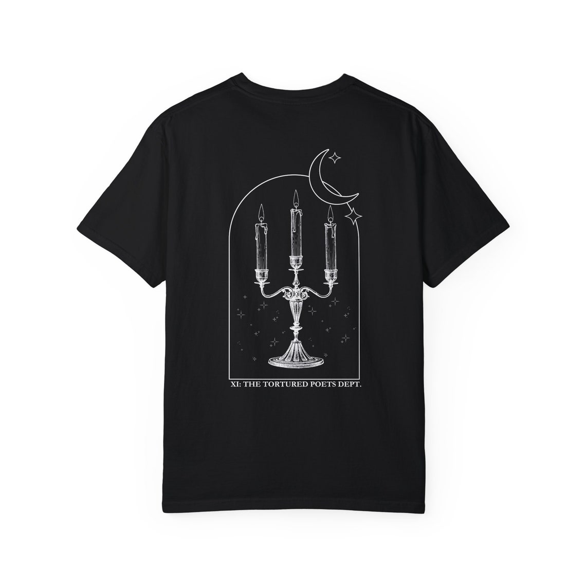 Tortured Poet Doubled Sided Candelabra Tee | Dark Academia | Taylor ...