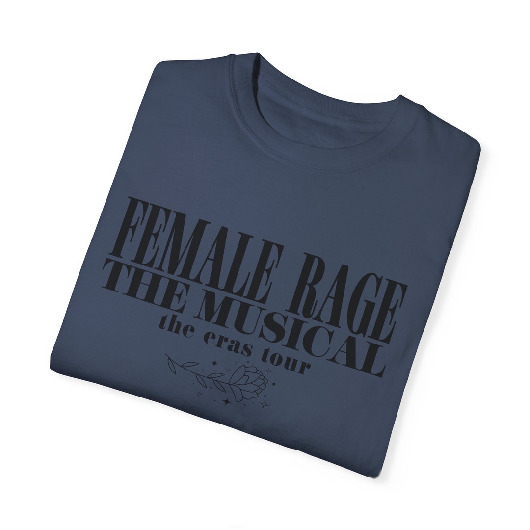 Female Rage the Musical Eras Paris TTPD Shirt Comfort Colors Vintage ...