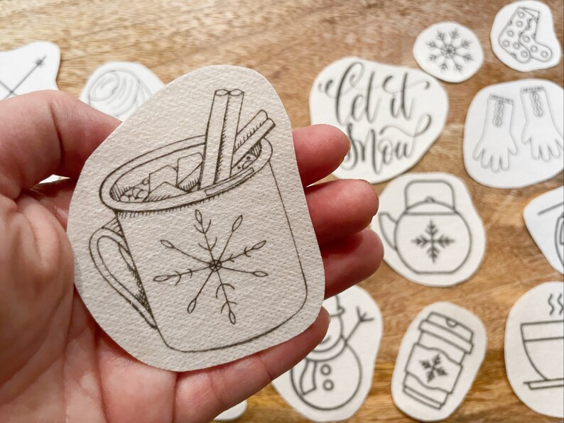 Stick and Stitch Embroidery Pattern, Winter, Snow, Seasonal, Holiday ...