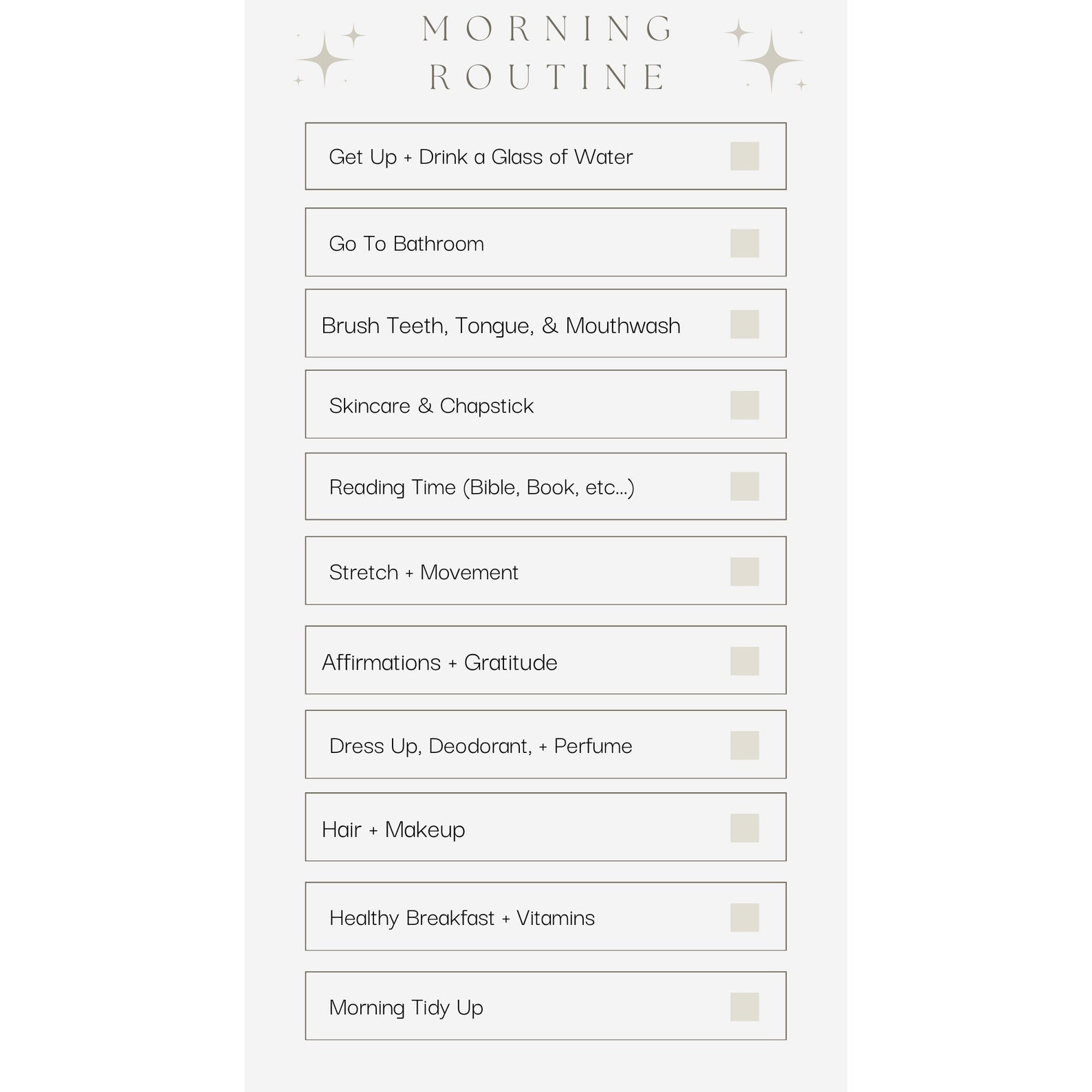 The Ultimate Morning Routine Checklist, Morning Habits, Morning Routine ...