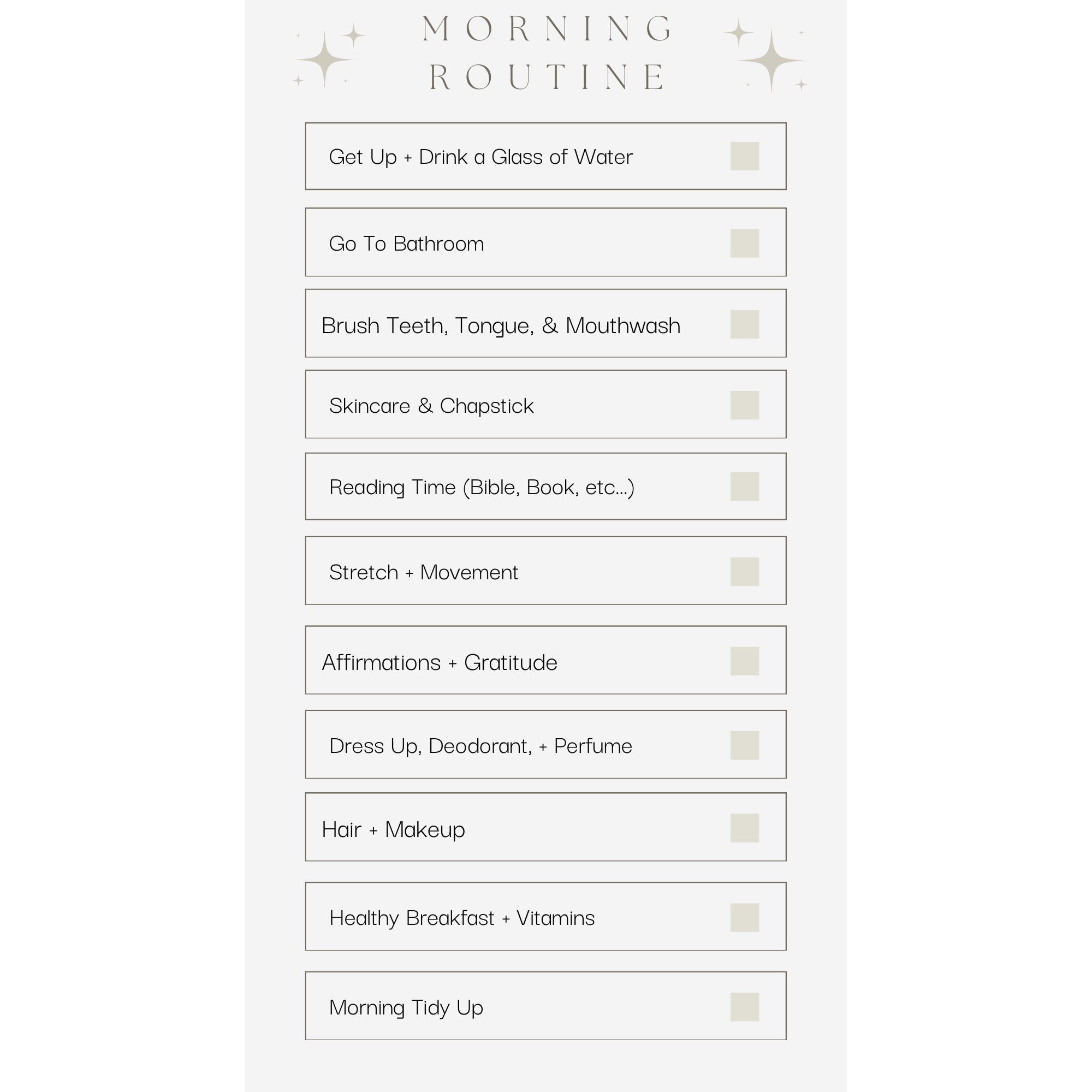 The Ultimate Morning Routine Checklist, Morning Habits, Morning Routine ...