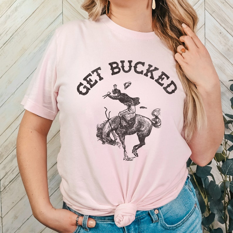 Vintage Cowboy Digital Art: get Bucked Retro Western Cowboy on a ...