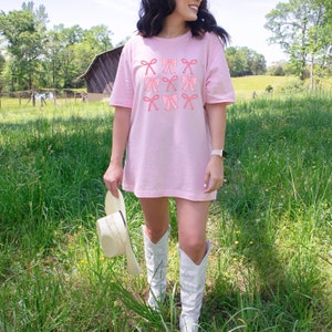 Pink Bow Coquette Cowgirl PNG Sublimation Design, Girly Pink Bow ...