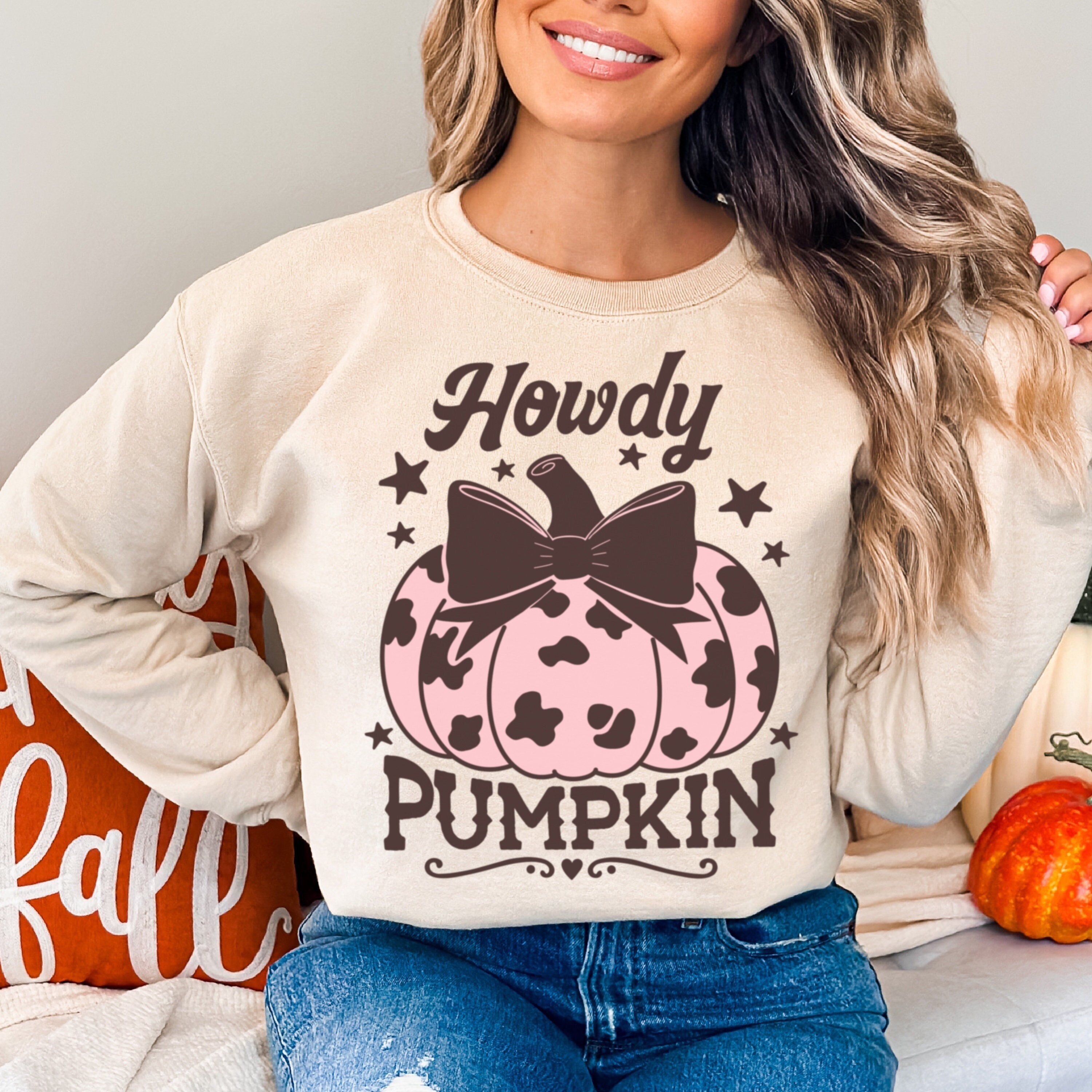 Howdy Pumpkin Western Fall PNG, Autumn Sublimation Digital Download ...