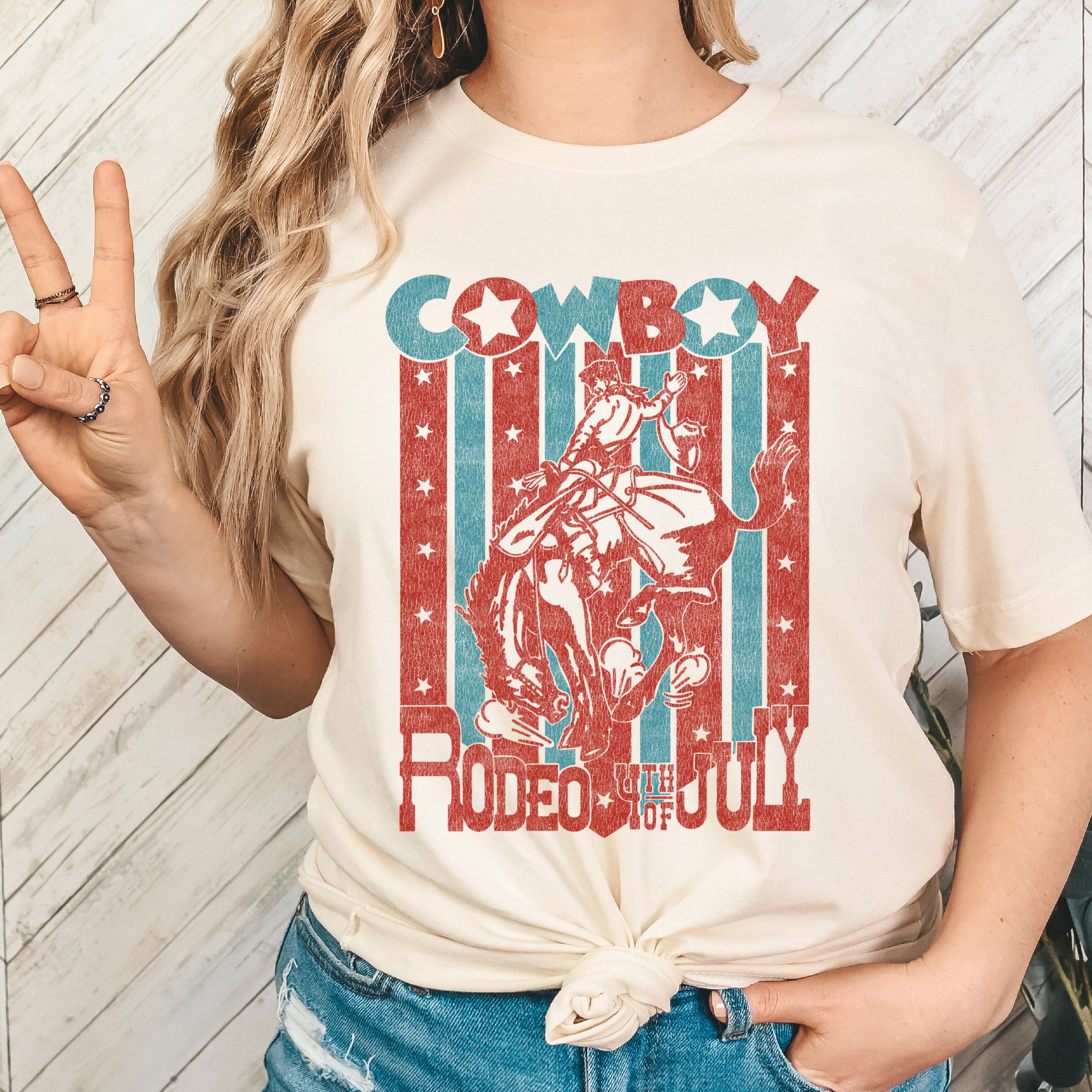 Retro Cowboy Rodeo Poster, Instant Digital Download, 4th of July ...