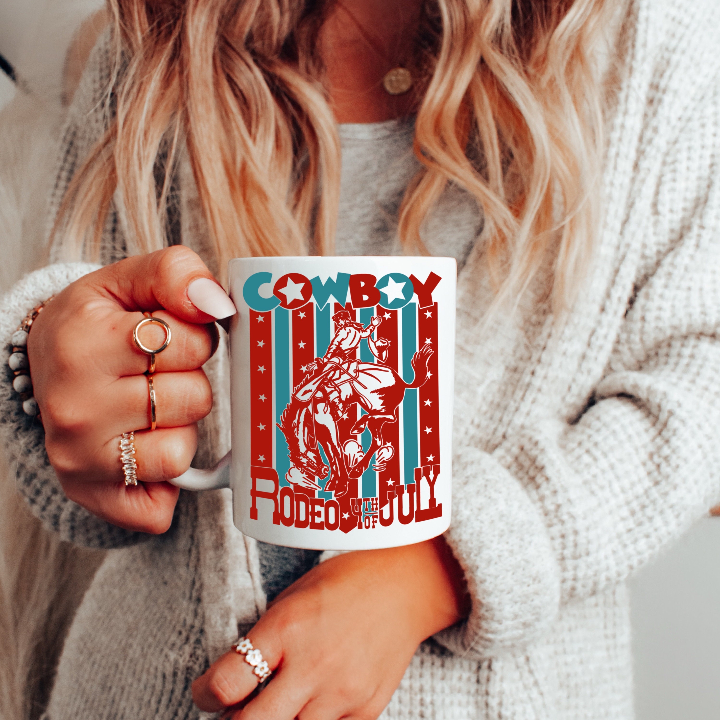 Retro Cowboy Rodeo Poster, Instant Digital Download, 4th of July ...