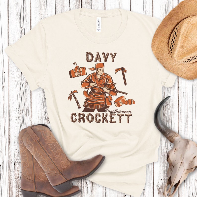 Davy Crockett PNG Sublimation Digital Download - Retro Frontiersman ...