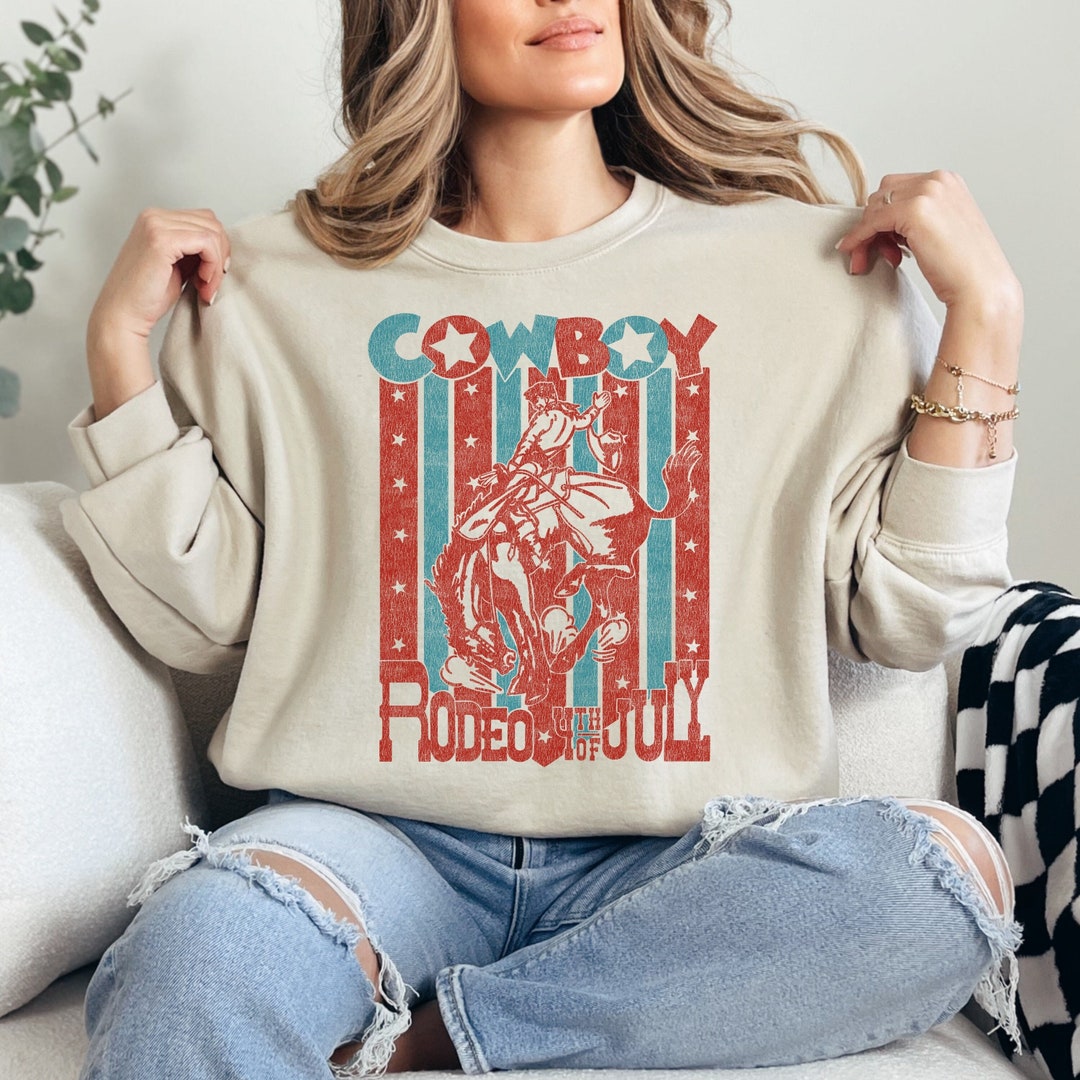 Retro Cowboy Rodeo Poster, Instant Digital Download, 4th of July ...