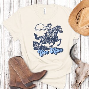 Retro Cowgirl PNG Sublimation Digital Download, Yee Haw, Cowgirl Riding ...