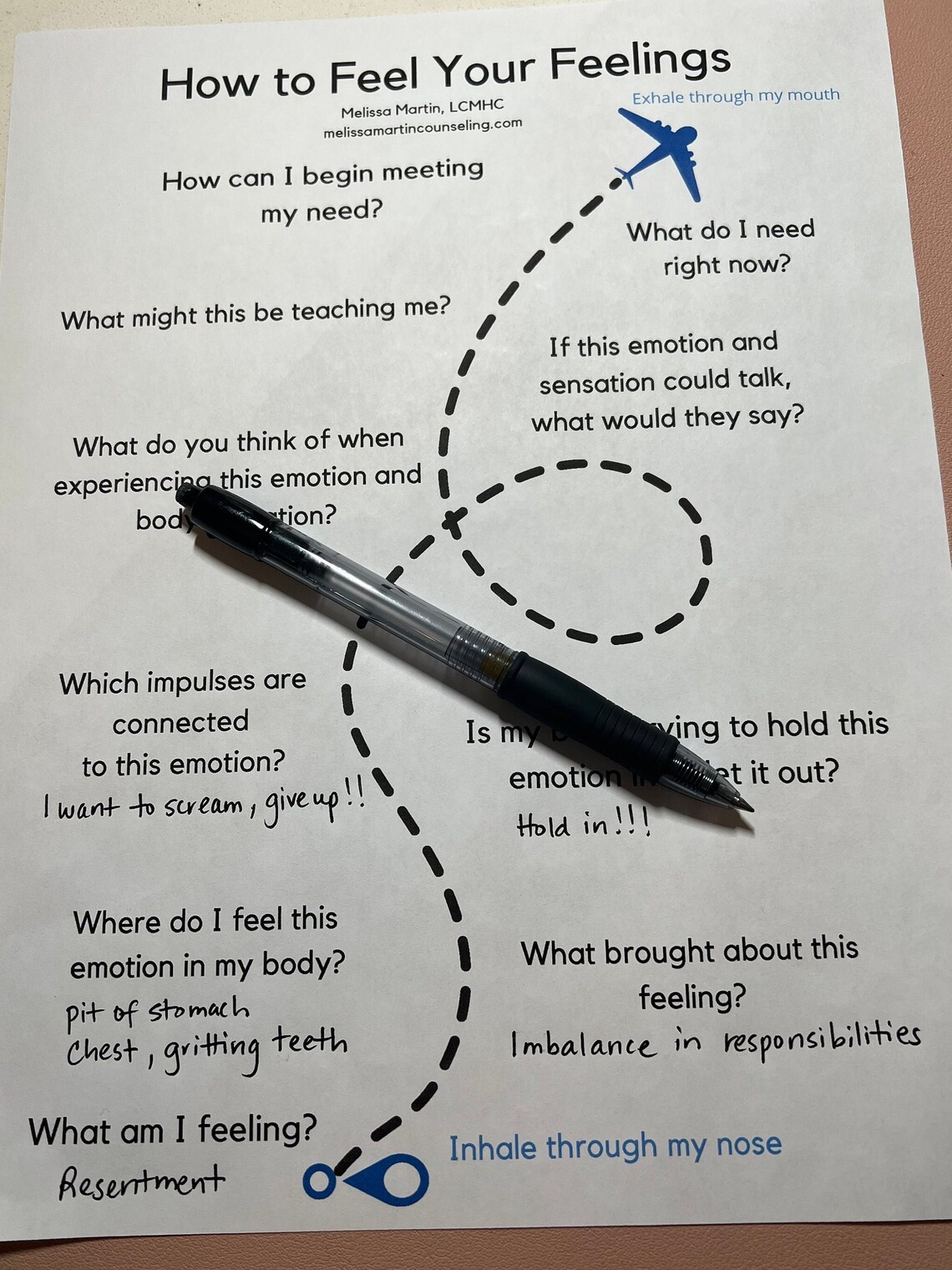 Worksheet, PDF, Feelings, Therapy, EMDR, Client, Parenting - Etsy