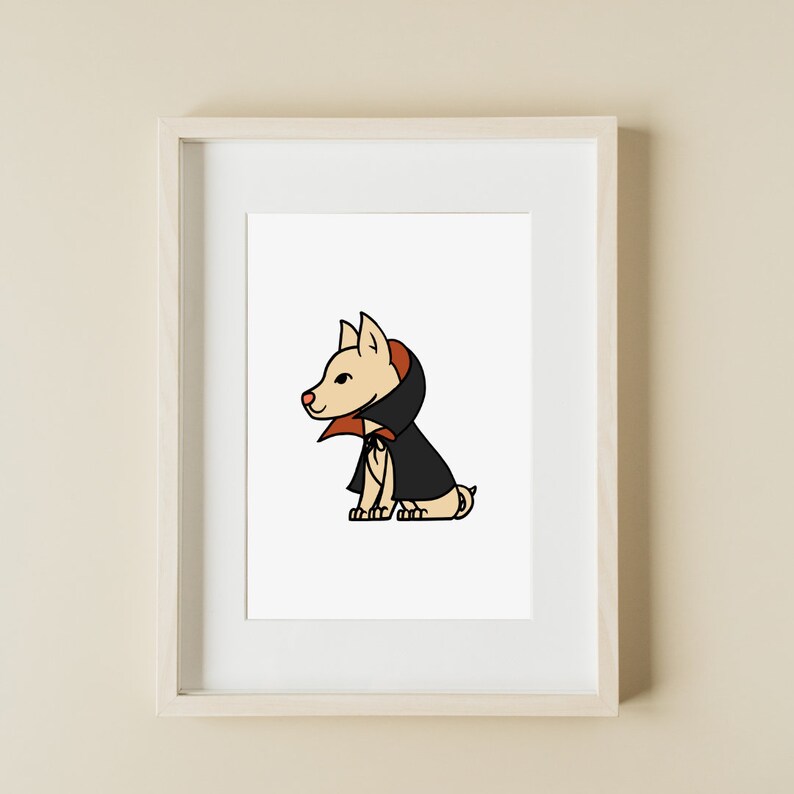 Halloween Dogs Poster Set Printable Halloween Poster Dogs in - Etsy