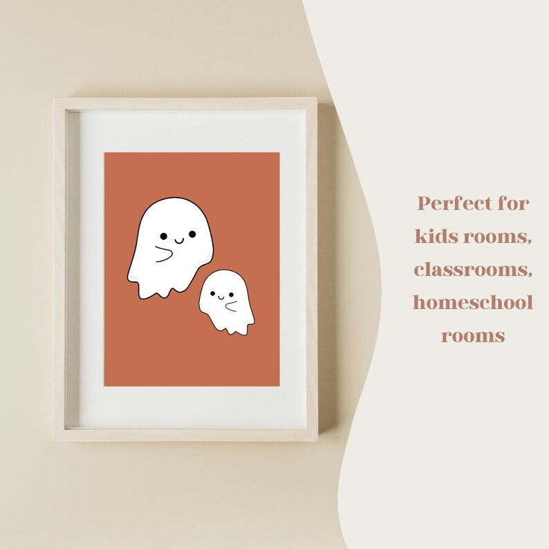 Halloween Poster, Halloween Printable, Ghost Poster, Kids Halloween - Etsy