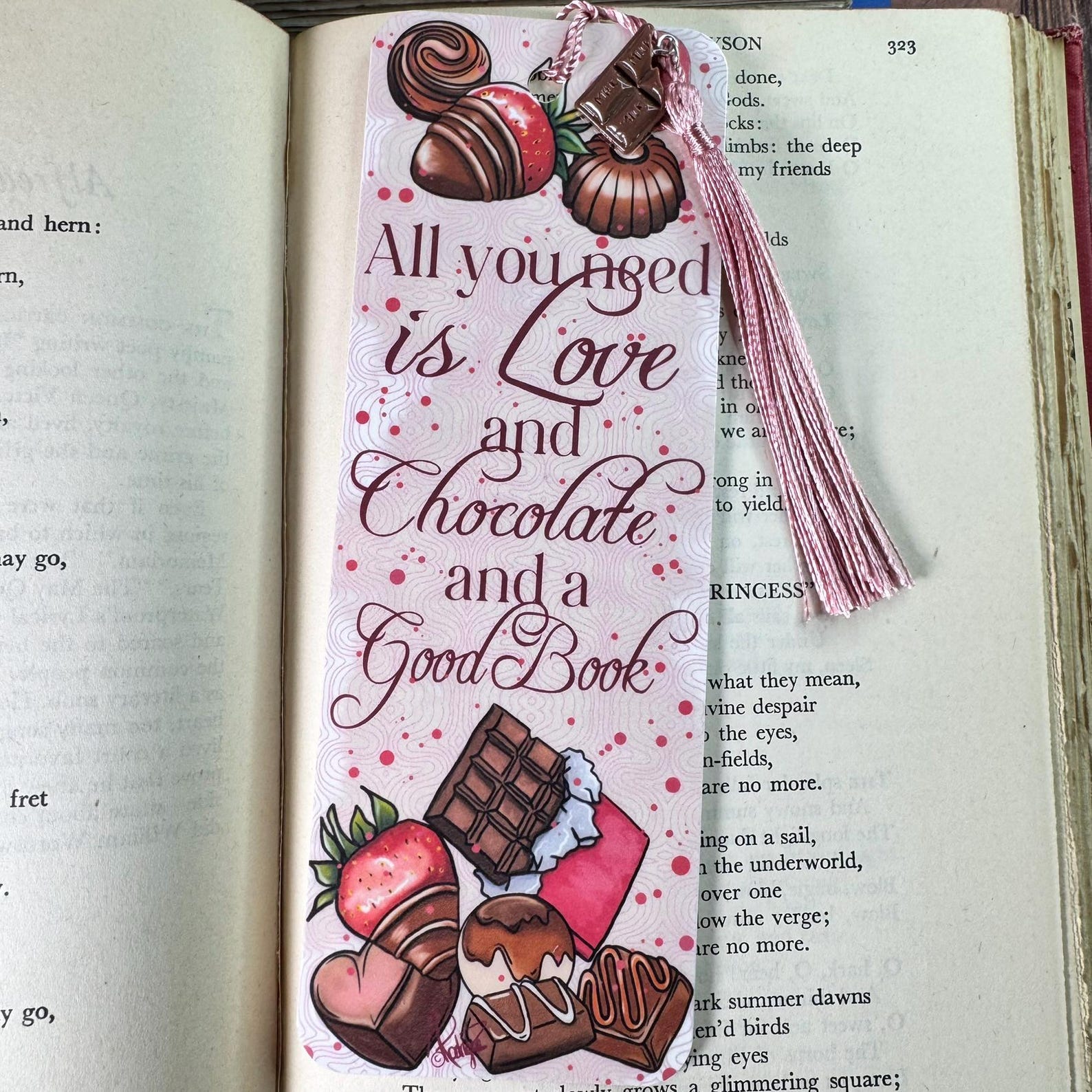 Chocolate Love Bookmarks~candy Bookmarks With Colorful Tassels and ...