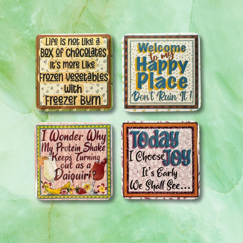 Funny and Sassy Magnets With Box of Chocolate Quote~choose Joy~happy ...