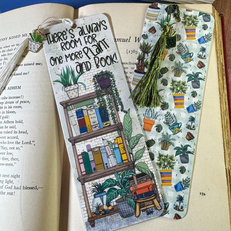 Indoor Plants Bookmarks - Etsy