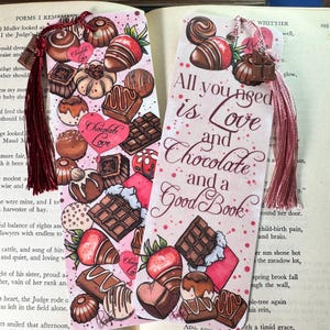 Chocolate Love Bookmarks~candy Bookmarks With Colorful Tassels and ...