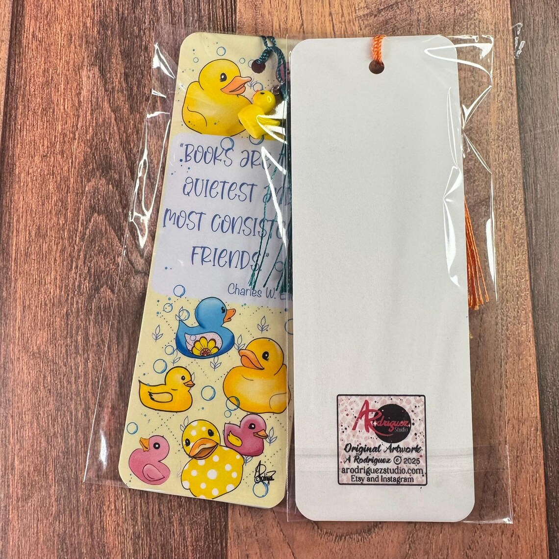 Ducky Bath Time Bookmarks~rubber Duck Bookmarks With Colorful Tassels ...