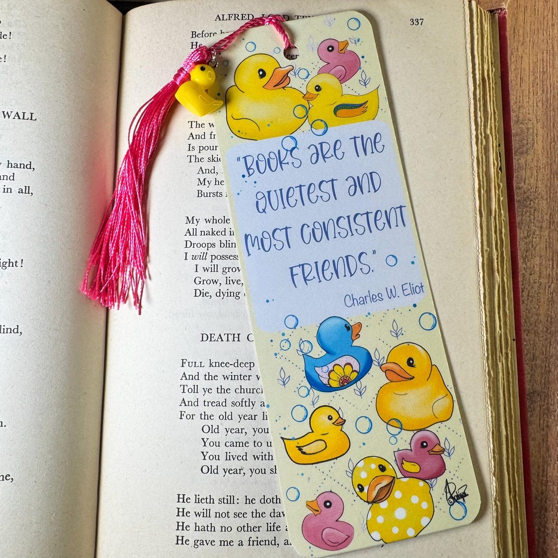 Ducky Bath Time Bookmarks~rubber Duck Bookmarks With Colorful Tassels ...