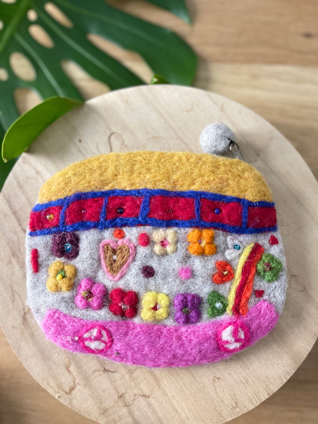 Cartoon Coin Purse | 100% Handmade Wool - Etsy