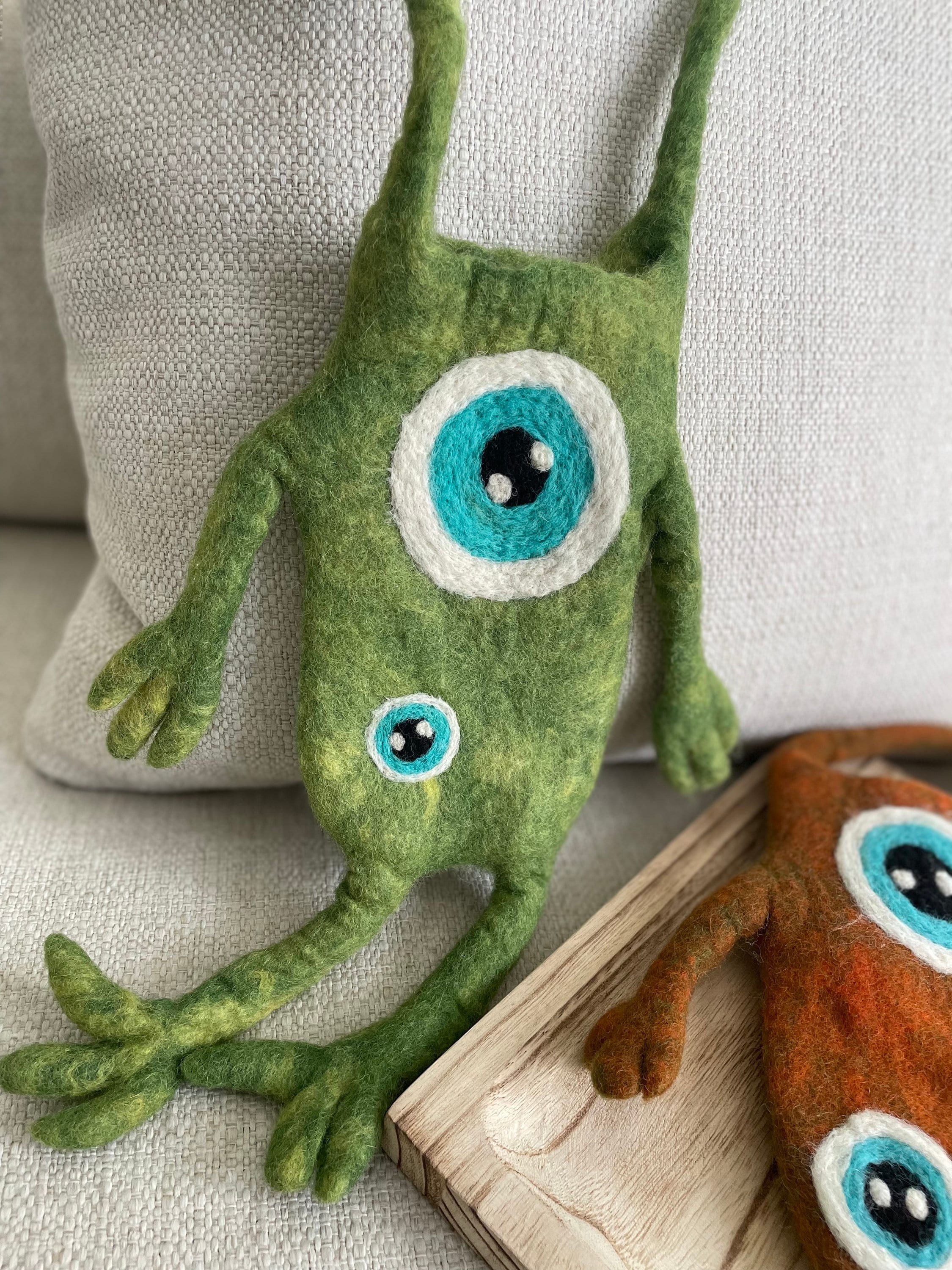 100% Handmade Felted Wool, Cute Monster Purses, Home Decor, Home Gifts ...
