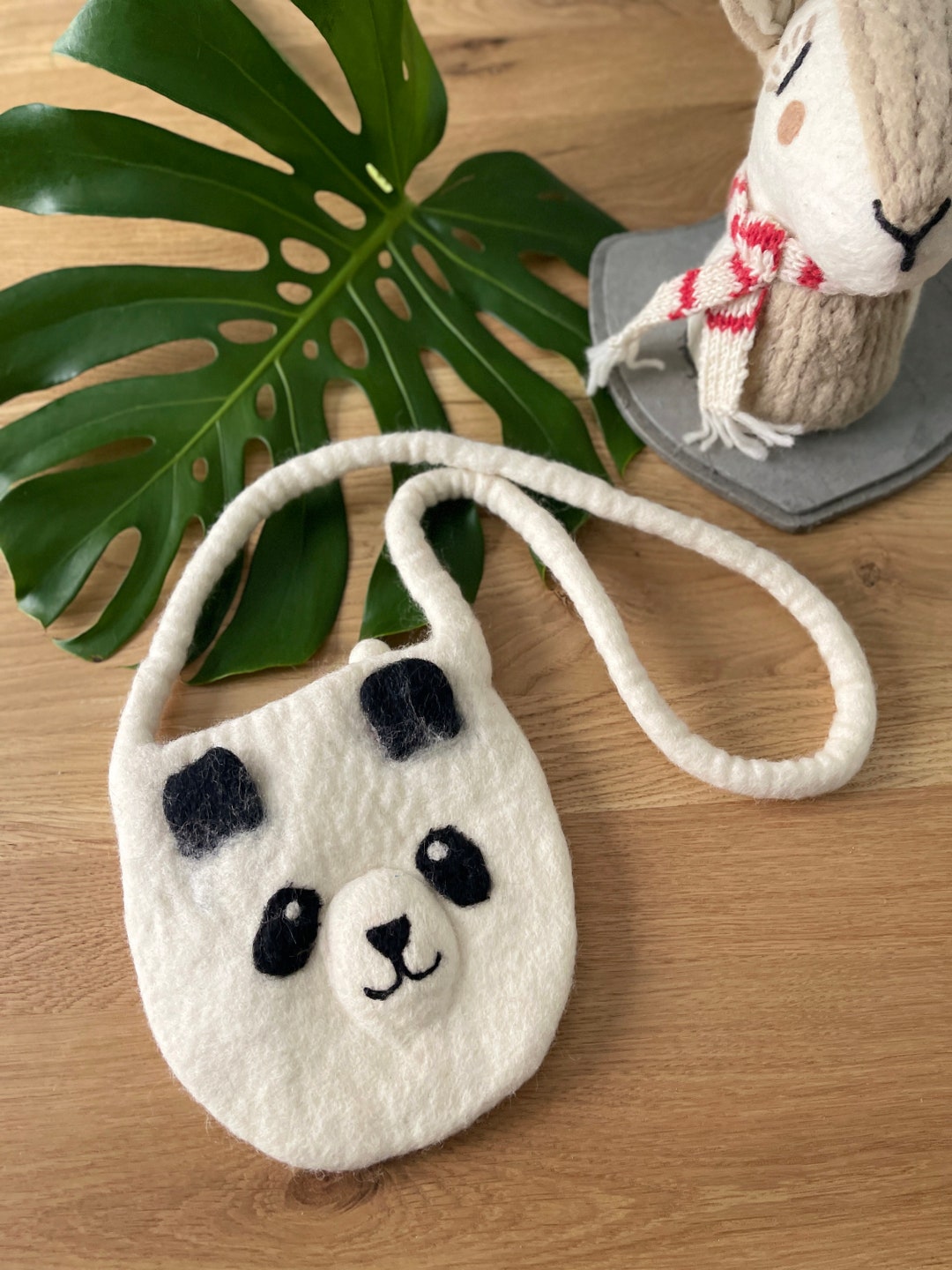 Cartoon Panda Purse 100% Handmade Wool - Etsy