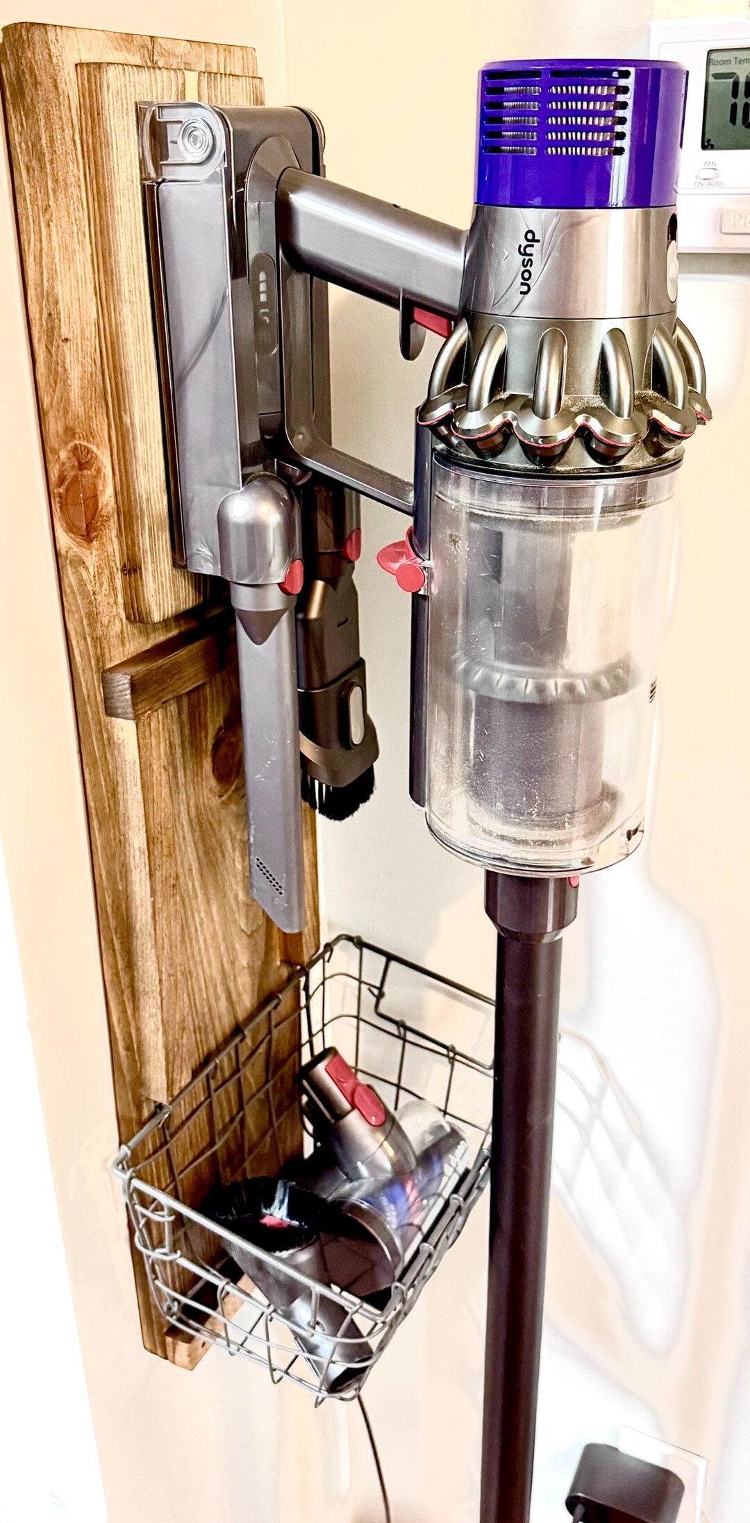 Vacuum Wall Mount With Tool Organizer Basket - Etsy