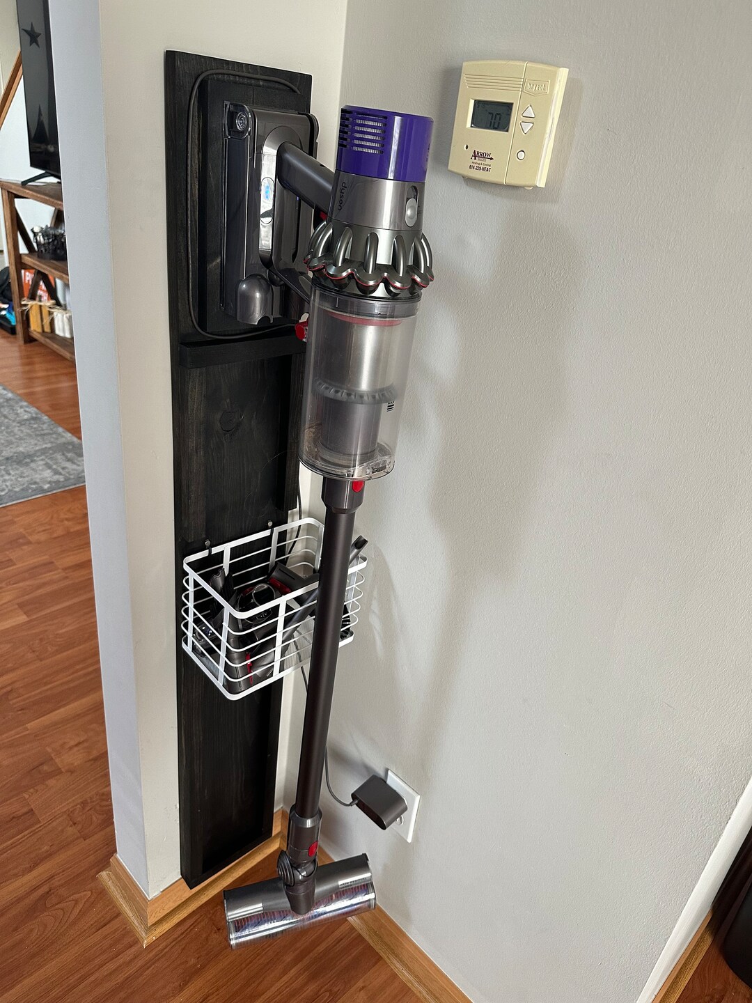 Vacuum Wall Mount With Tool Organizer Basket - Etsy