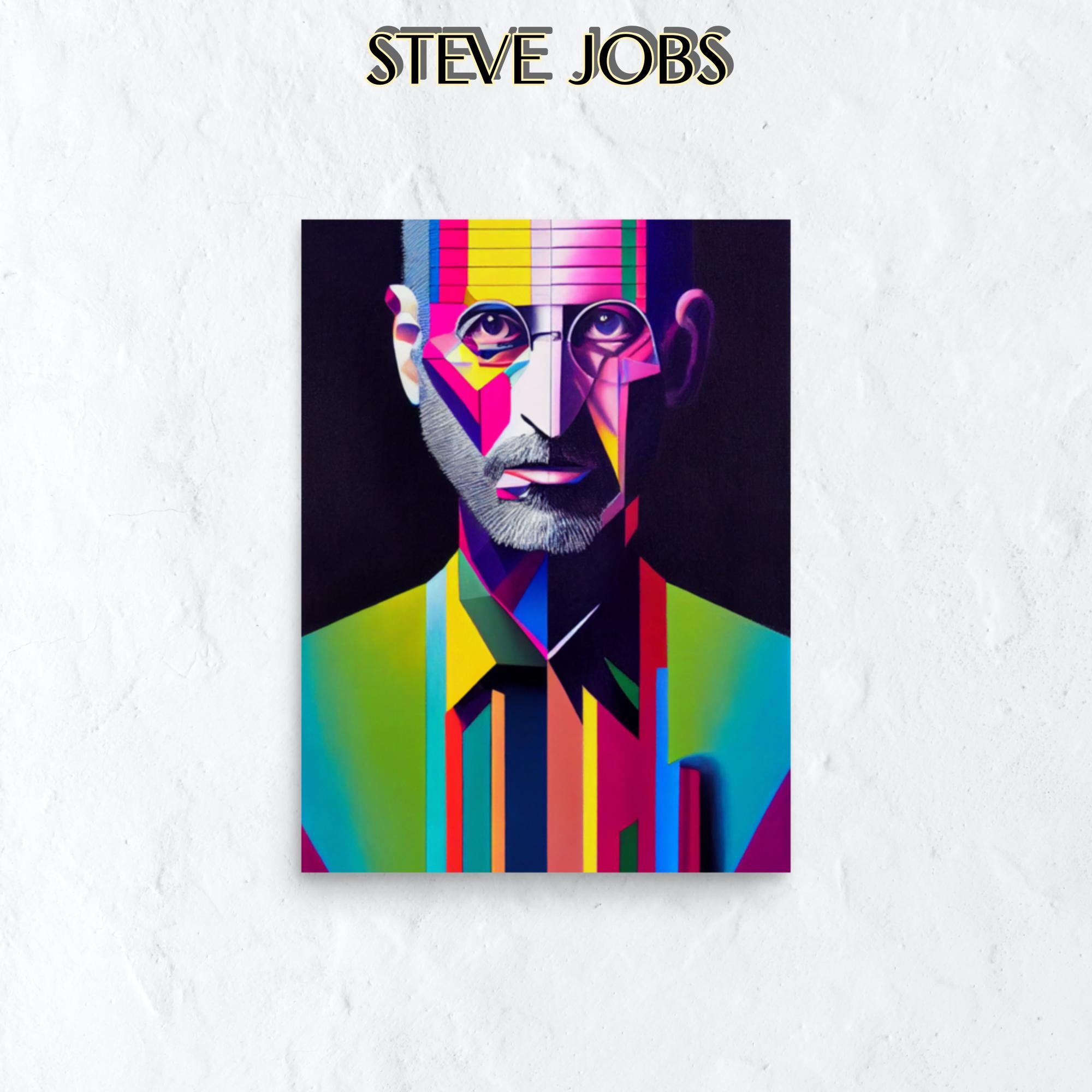 Steve Jobs Portrait Steve Jobs Wall Art Steve Jobs Print - Etsy